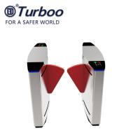 China Wide Pass 900mm Retractable Pedestrian Barrier Gate With Red Soft Leather Baffles for sale