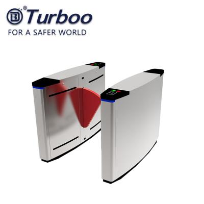 China Wide Pass 900mm Retractable Pedestrian Barrier Gate With Red Soft Leather Baffles for sale