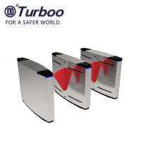 China Wide Pass 900mm Retractable Pedestrian Barrier Gate With Red Soft Leather Baffles for sale