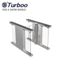 China Transparent Acrylic Speed Gate Turnstile Access Control System for sale