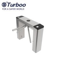 China 304 Stainless Steel Semi Auto Tripod Turnstile With Card Reading And QR Code Scanner for sale