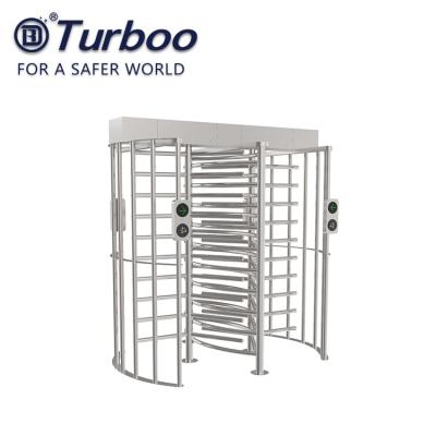 China SUS304 Stainless Steel Full Body Turnstile With Interlocking Function for sale