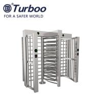 China Dual Lane Rotating Full Height Turnstile Access Control Security Systems With RFID Function for sale