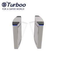 China Semi - Automatic Flap Barrier Turnstile Gate Access Control Auto Reset Function for sale