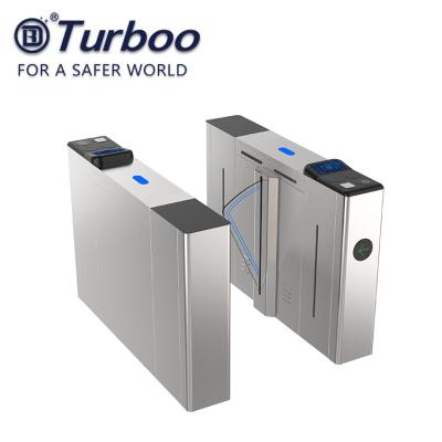 China E - Tickets Access Control Turnstile Gate 304SUS Flap Barrier R485 Dry Contact for sale