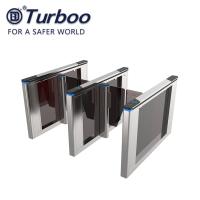China Bi Direction Paddle Swing Barrier Gate Stainless Steel Material RFID Card Reader for sale