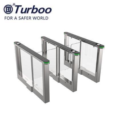 China Electronic Baffle Swing Barrier Gate 24VDC Brushed Motor For Building Entrance for sale