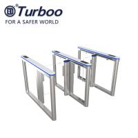 China Automatic Opening Security Swing Barrier Turnstile Gate Artificial Marble for sale