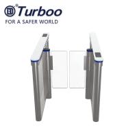 China Brush Motor Stainless Steel Turnstiles High Class Swing Gate 1.5mm SUS304 Material for sale