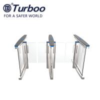 China Anti - Collision slience multiple Smart glass office  barrier optical low cost pedestrian  turnstiles for sale