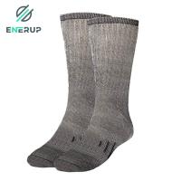 China Brown Mens Women'S Merino Wool Blend Socks Size 36-38 Custom Made for sale