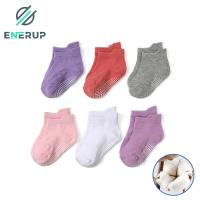 China 100% Cotton Baby Boy Pink No Show Socks Anti Slip Quick Dry for sale