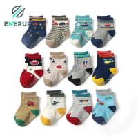 China Knitted Baby Feet Cartoon Socks Child Seamless Socks With Gripper for sale