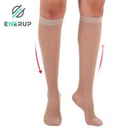China Varicose Transparent Compression Stockings 20 30 Mmhg Support Knee Highs for sale