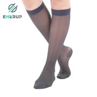 China 15-20mmHg Support Knee Highs Plus Size Womens Compression Stockings for sale