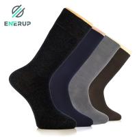 China Solid Brown Copper Infused Socks Casual Achilles Tendon Support Socks for sale