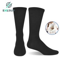 China Mid Calf Mens Loose Fit Diabetic Socks 90% Cotton 10% Nylon Diabetic Ankle Socks for sale