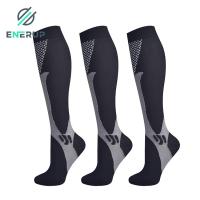 China Black Knitted Sports Compression Socks Pressure Socks For Varicose Veins for sale