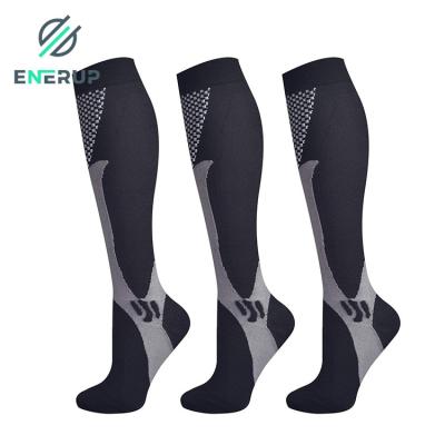 China Black Knitted Sports Compression Socks Pressure Socks For Varicose Veins for sale