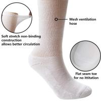 China 87% Bamboo Loose Fit Diabetic Socks 2XL Moisture Wicking Diabetic Socks for sale