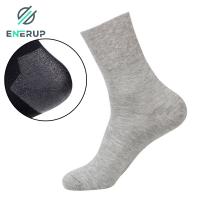 China Grey 81% Cotton Moisturising Gel Socks For Cracked Feet for sale