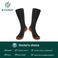 China Bouncy Bamboo Copper Sole Diabetic Socks Men'S Non Binding Crew Socks for sale