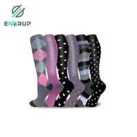 China Multi Sport Knitted Men'S Athletic Compression Socks For Baseball Softball Football for sale