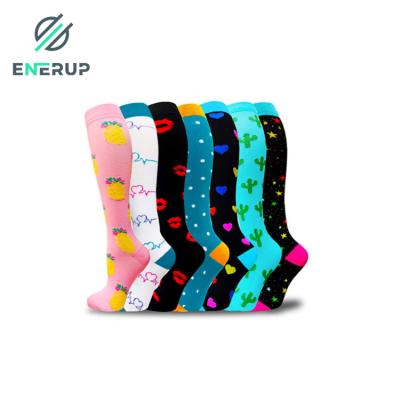 China Nurses Runners Spandex Custom Sports Compression Socks 20-30mmhg for sale