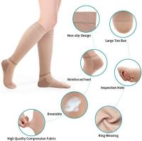 China Odm Thigh High 15-20 Mmhg Medical Compression Socks Unisex Sustainable for sale