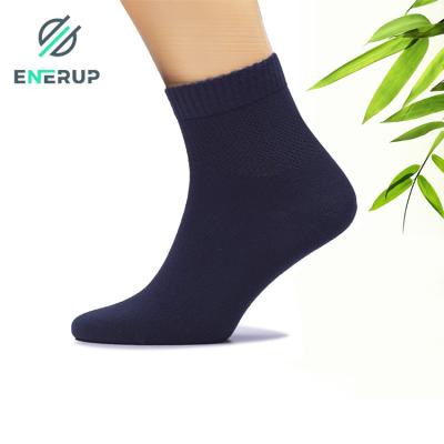 China Mens 45-47 Bamboo Ankle Socks With Seamless Toe And Non Binding Top for sale