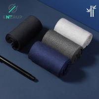 China Midweight Bamboo Cotton Socks , Cushion Crew Socks Sweat Absorbent for sale