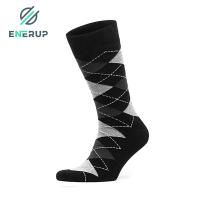 China Non Binding Wide Mens Bamboo Dress Socks , Moisture Wicking Cushioned Crew Socks for sale