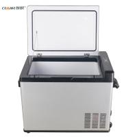 China Touch Screen Car Refrigerator Cooler 40L Easy Carry With Trolley Handle for sale