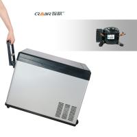 China Touch Screen Car Refrigerator Cooler 40L Easy Carry With Trolley Handle for sale