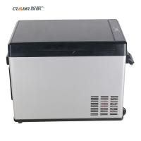China Touch Screen Car Refrigerator Cooler 40L Easy Carry With Trolley Handle for sale