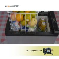 China Touch Screen Car Refrigerator Cooler 40L Easy Carry With Trolley Handle for sale