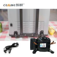 China Portable Mini Car Refrigerator Upright Fridge 18L With Pre - Coated Plate Material for sale