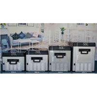 China Durable Mini Car Refrigerator With Tempered Glass And Steel Housing for sale