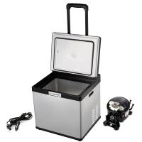 China DC 28L Mini Portable Travel Car Refrigerator Cooler Fridge With LCD Touch Screen for sale