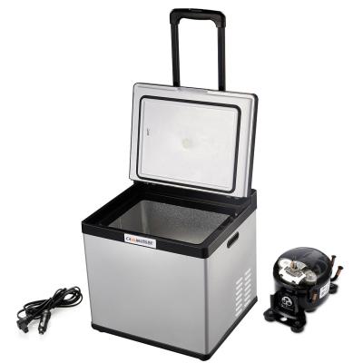 China DC 28L Mini Portable Travel Car Refrigerator Cooler Fridge With LCD Touch Screen for sale