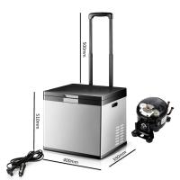 China DC 28L Mini Portable Travel Car Refrigerator Cooler Fridge With LCD Touch Screen for sale