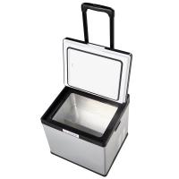 China DC 28L Mini Portable Travel Car Refrigerator Cooler Fridge With LCD Touch Screen for sale