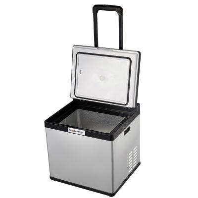 China 28L 40W Car Fridge Cooler , Open Upward Portable Mini Refrigerator for sale