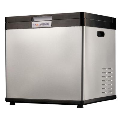 China DC 28L Car Refrigerator Cooler Portable Compressor Fridge With LCD Touch Screen for sale