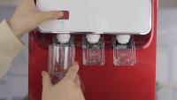 China Free Standing Hot Cold Water Dispenser With Storage / Refrigerator Cabinet for sale