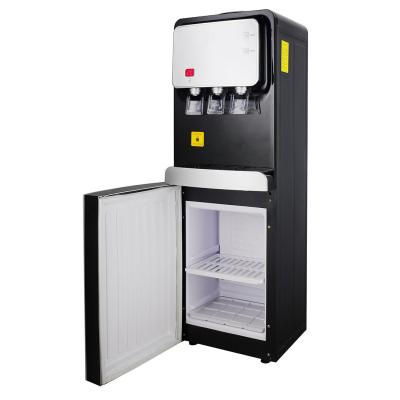 China Semiconductor Cooling Floor Standing Hot Cold Water Dispenser With 2 / 3 Taps for sale