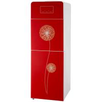 China Big Model Hot Cold Water Dispenser With Refrigerator Cabinet 3 Taps for sale