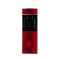 China ABS Steel Tempered Glass Floor Standing Water Dispenser With Hot And Cold Water for sale