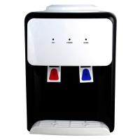 China Black And White Push Tap Mini Desktop Water Dispenser With Full Plastic PP Housing for sale