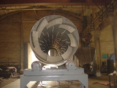China Small 500kg Wood Chip Hot Air Dryer Machine - Rotary Drum Dryer with 2.0m Diameter and 22kW Power for sale